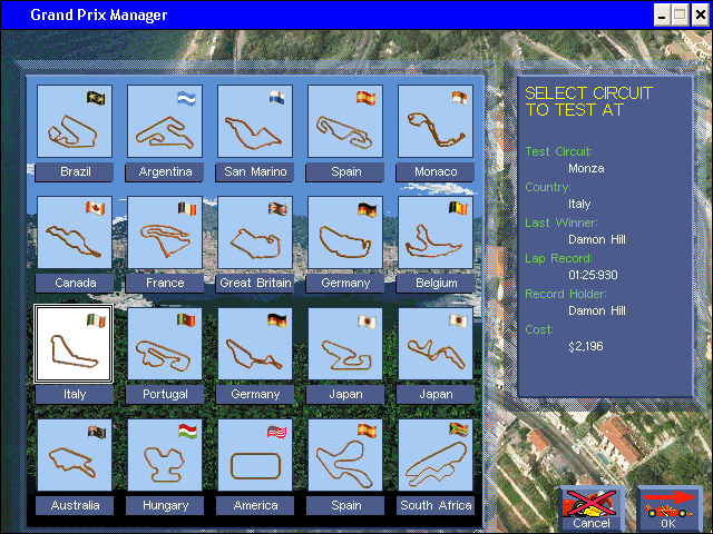 Screenshot of Grand Prix Manager (Windows 3.x, 1995) - MobyGames