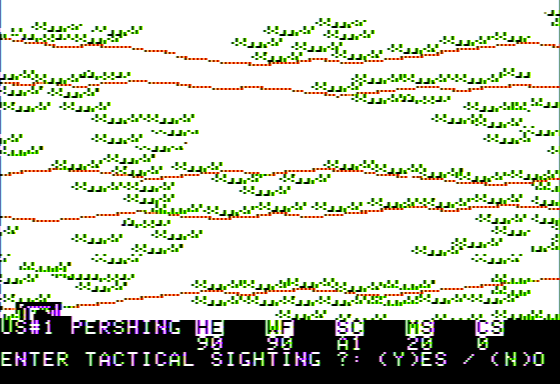 Screenshot of TAC: Tactical Armor Command (Apple II, 1983) - MobyGames