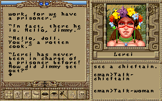 Screenshot of Worlds of Ultima: The Savage Empire (DOS, 1990) - MobyGames