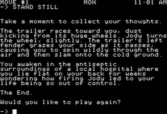 Screenshot of High $take$ (Apple II, 1986) - MobyGames