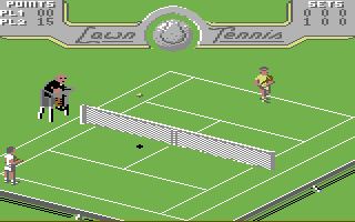 Screenshot of Grand Prix Tennis (Commodore 64, 1987) - MobyGames
