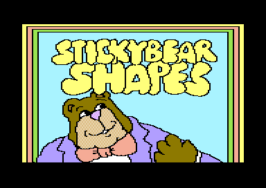 Screenshot of Stickybear: Shapes (Commodore 64, 1983) - MobyGames