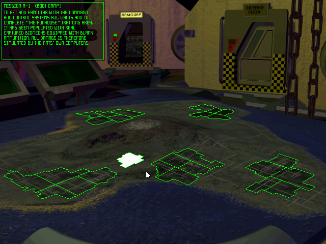 Screenshot of Bedlam (DOS, 1996) - MobyGames