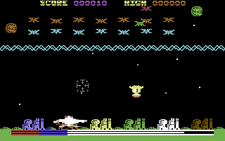 Screenshot of Starbase Defence (Commodore 64, 1983) - MobyGames