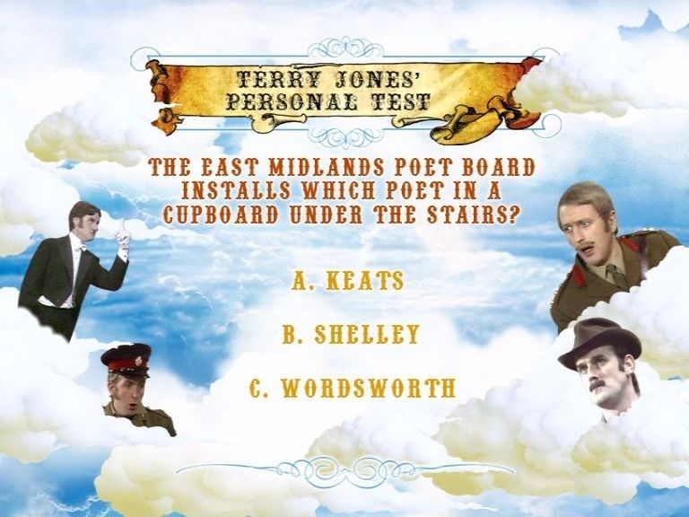 Screenshot of Monty Python's Personal Bests (included game) (DVD Player ...
