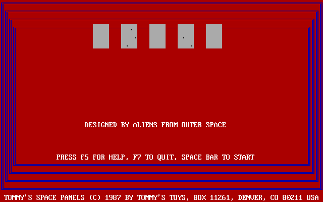 Tommy's Space Panels (1987) - MobyGames