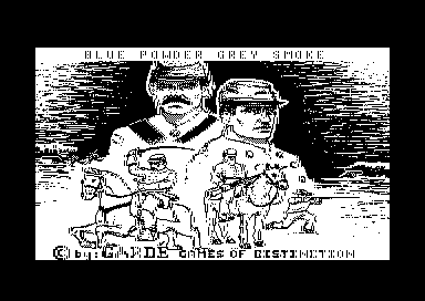 Screenshot of Blue Powder Grey Smoke (Commodore 64, 1986) - MobyGames