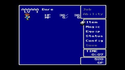 Screenshot of Final Fantasy V (PSP, 1992) - MobyGames