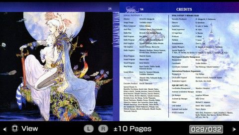 Screenshot of Final Fantasy V (PSP, 1992) - MobyGames