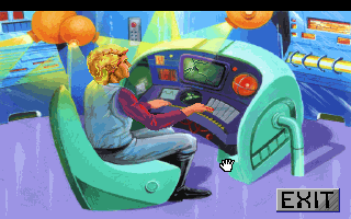 Screenshot of Space Quest I: Roger Wilco in the Sarien Encounter (DOS ...