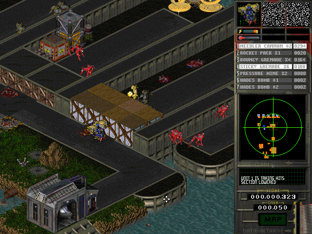 Screenshot of Bedlam (DOS, 1996) - MobyGames