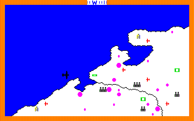 Screenshot of The Dam Busters (PC-98, 1984) - MobyGames