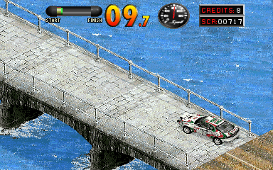 Screenshot of World Rally 2: Twin Racing (Arcade, 1995) - MobyGames