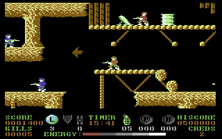 Screenshot of Combat Crazy (Commodore 64, 1988) - MobyGames