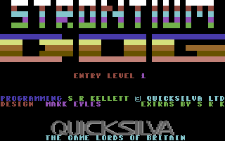 Screenshot of Strontium Dog and the Death Gauntlet (Commodore 64, 1984 ...