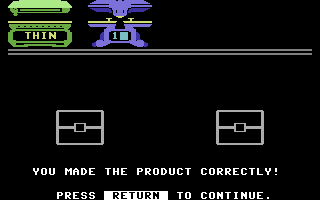 Screenshot of The Factory (Commodore 64, 1983) - MobyGames