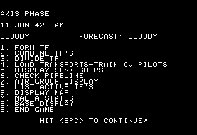 Screenshot of Bomb Alley (Apple II, 1982) - MobyGames