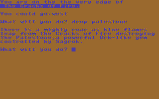 Screenshot of Cracks of Fire (Commodore 64, 1983) - MobyGames