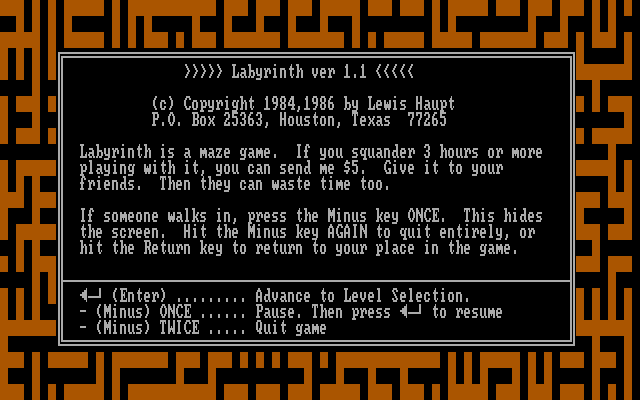 Labyrinth (1986) - MobyGames