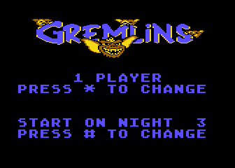 Screenshot of Gremlins (Atari 5200, 1984) - MobyGames