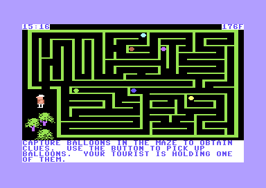 Screenshot of Passport to Paris (Commodore 64, 1984) - MobyGames