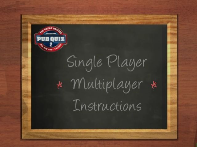 Screenshot of The Great British Pub Quiz 2 (DVD Player, 2006) - MobyGames