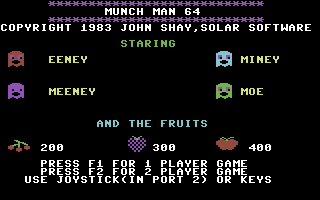 Munch Man (1983) - MobyGames