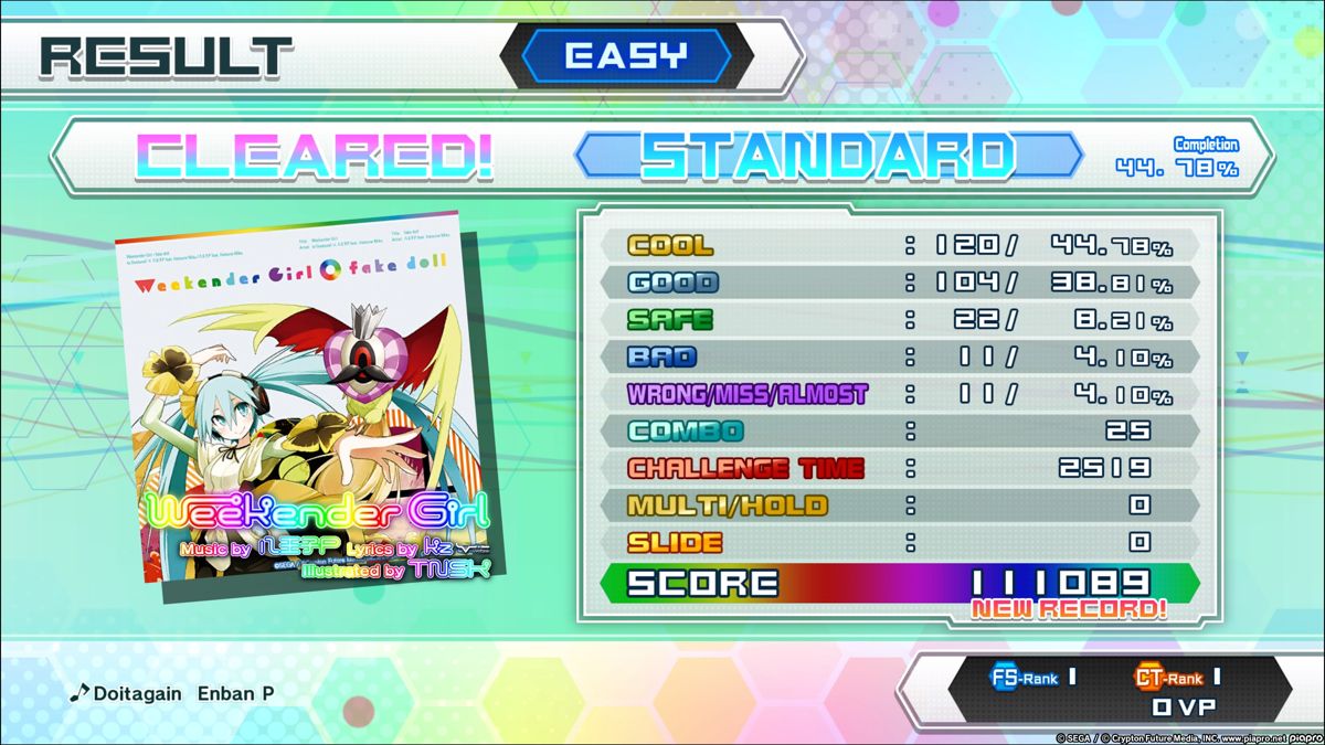 Screenshot of Hatsune Miku: Project DIVA - Future Tone (PlayStation 4 ...