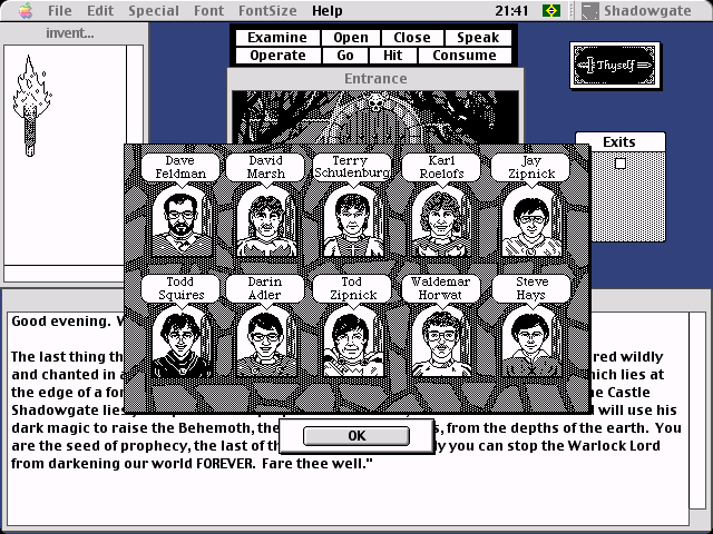 Screenshot of Shadowgate (Macintosh, 1987) - MobyGames