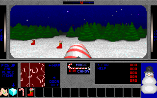 Screenshot of 3D Xmas Adventure: Santa's Rescue (DOS, 1996) - MobyGames