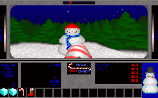 Screenshot of 3D Xmas Adventure: Santa's Rescue (DOS, 1996) - MobyGames