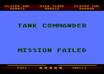 Screenshot of Tank Commander (Atari 8-bit, 1984) - MobyGames
