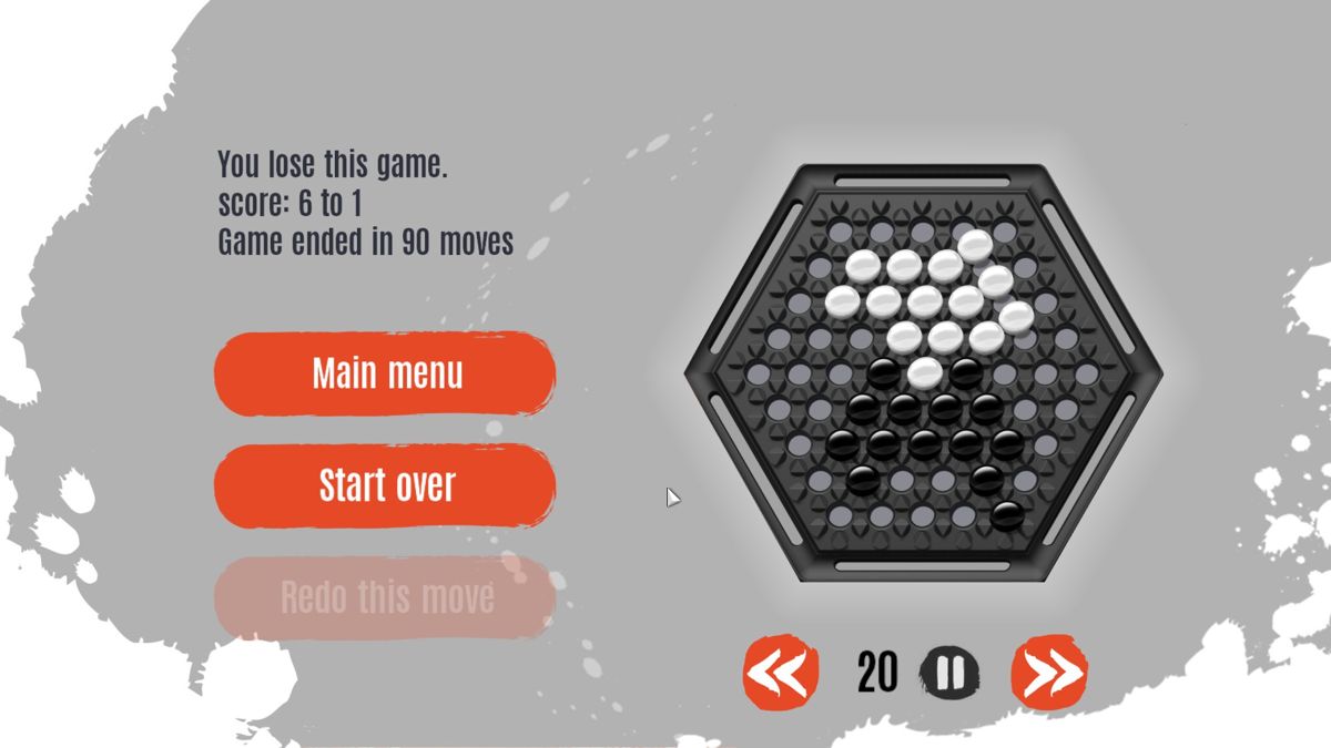 Screenshot of Abalone (Windows, 2014) - MobyGames