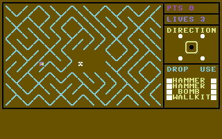 Screenshot of Lost in the Labyrinth (Commodore 64, 1983) - MobyGames