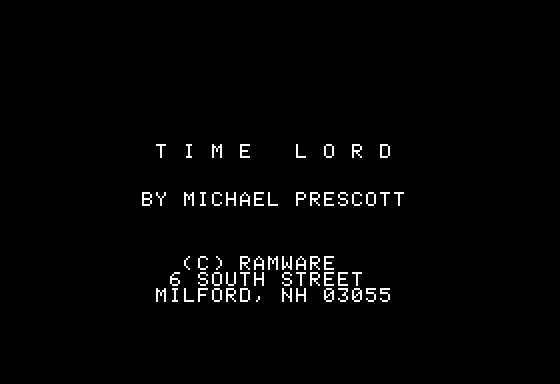Time Lord (1981) - MobyGames