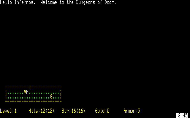 Screenshot of Rogue (PC-88, 1980) - MobyGames