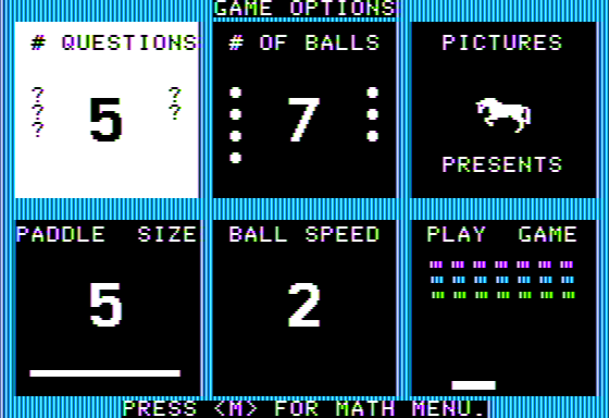 Screenshot of Math Magic (Apple II, 1986) - MobyGames