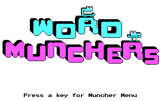 Screenshot of Word Munchers (DOS, 1985) - MobyGames