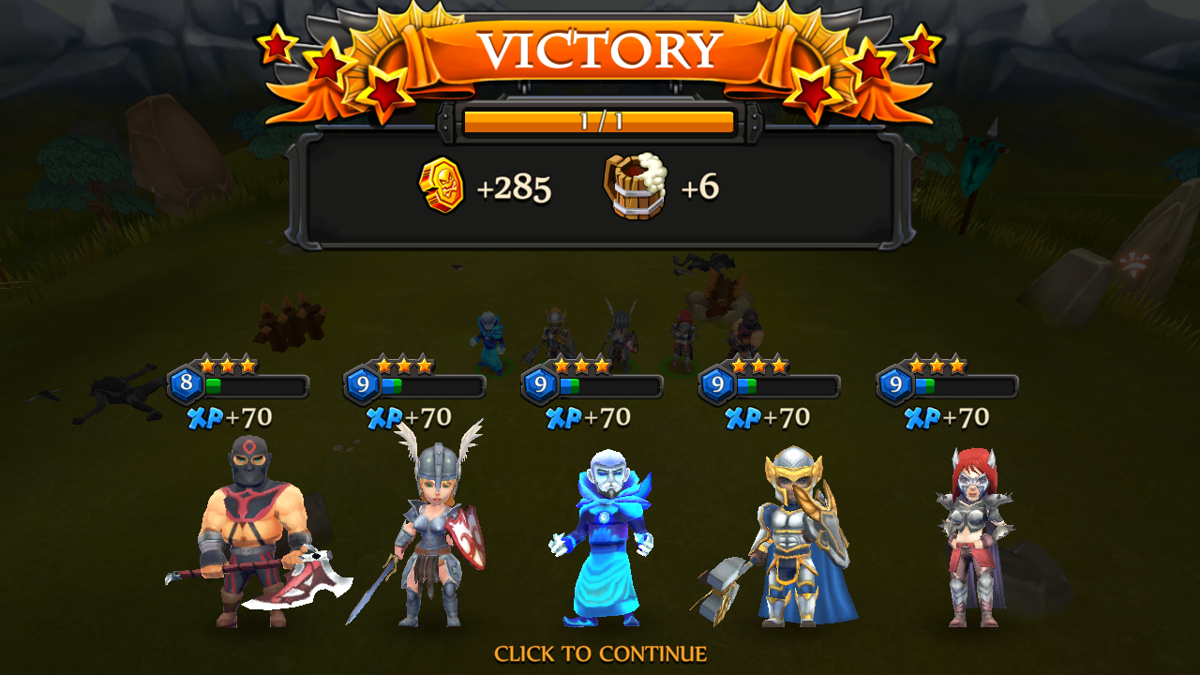 Screenshot of Party of Heroes (Browser, 2015) - MobyGames