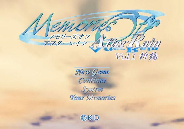 Screenshot of Memories Off: After Rain - Vol.1: Oridzuru (PlayStation 2, 2005) - MobyGames