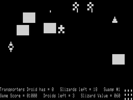 Screenshot of Swamp War (TRS-80, 1981) - MobyGames