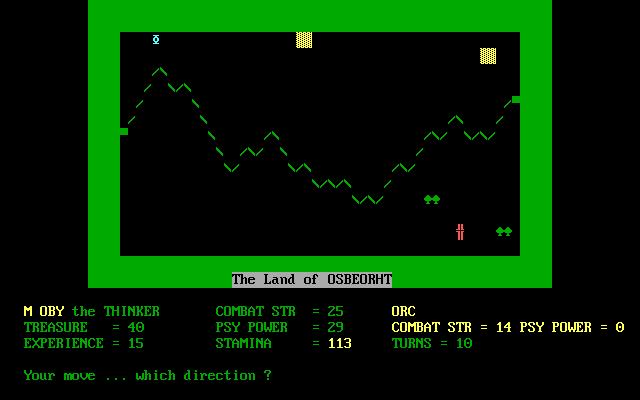 Screenshot of The Amulet (DOS, 1983) - MobyGames