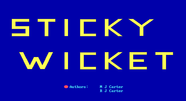 Sticky Wicket (1992) - MobyGames