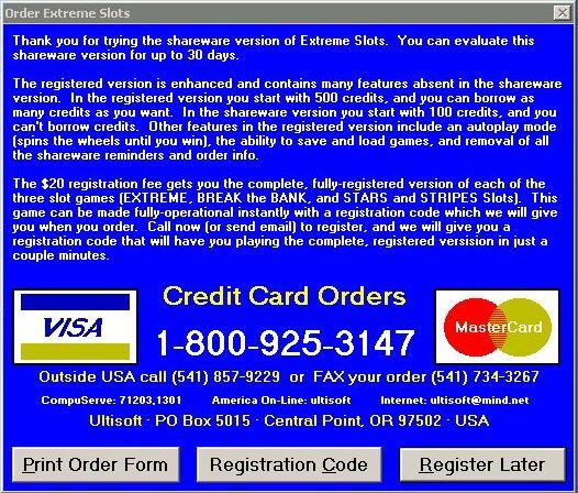 Screenshot of Extreme Slots (Windows 3.x, 1996) - MobyGames