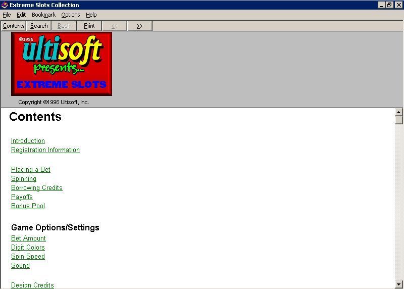 Screenshot of Extreme Slots (Windows 3.x, 1996) - MobyGames
