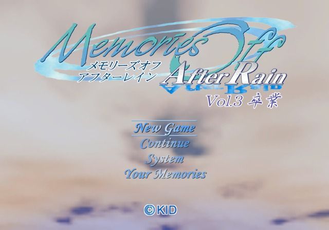 Screenshot of Memories Off: After Rain - Vol.3: Sotsugyō (PlayStation 2, 2005) - MobyGames