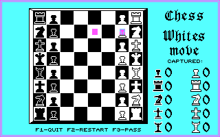 Screenshot of Chess & Checkers (DOS, 1988) - MobyGames