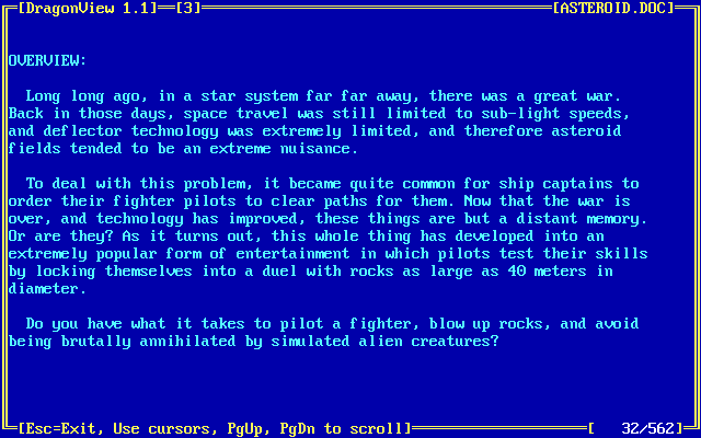 Screenshot of Asteroid Mayhem (DOS, 1994) - MobyGames