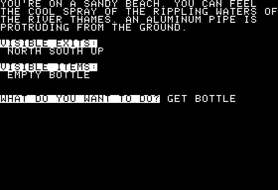 Screenshot of Jack the Ripper II (Apple II, 1983) - MobyGames