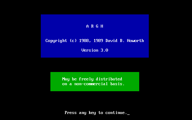 Argh (1989) - MobyGames